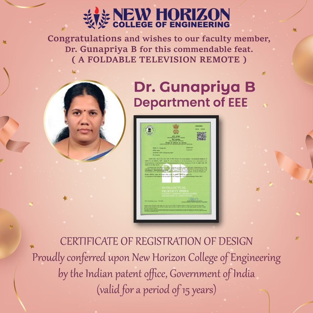 Patents - New Horizon College of Engineering